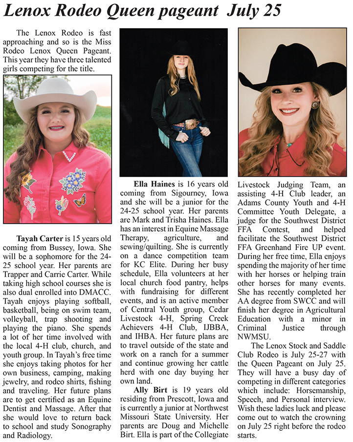 Lenox Rodeo – Bedford Times-Press